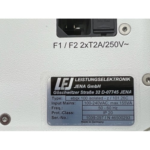 LEJ ebqx 100 Isolated - z/ 101.26C MERCURY XENON MICROSCOPE LAMP POWER SUPPLY